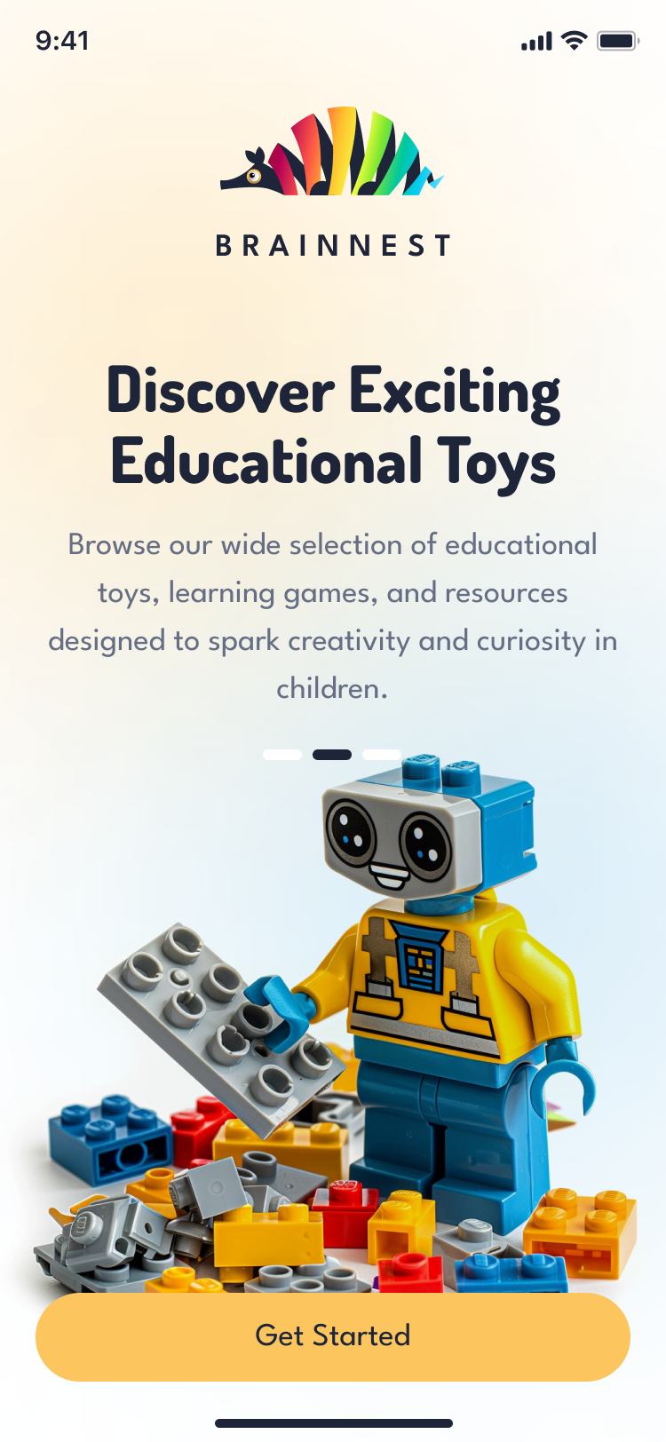 BrainNest - Educational Toys & Games Store App Figma UI Template by George_Fx